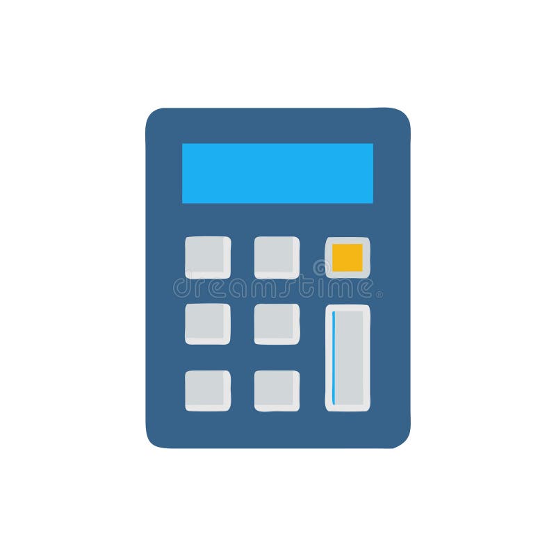 Functional Calculator Icon for Finance Stock Illustration ...