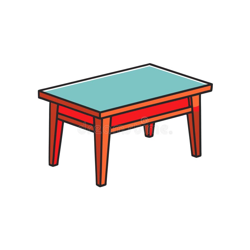 Functional Craft Table for DIY Enthusiasts Stock Photo - Illustration ...