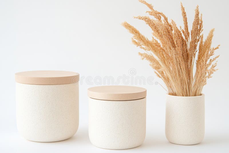Functional Decor Setup Featuring Minimalist Storage Containers and ...