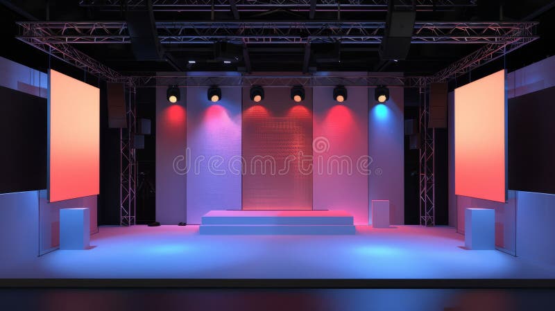 Functional Display Stage Setup Offering Versatility Stock Illustration ...