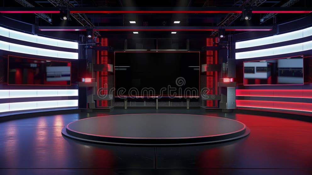Functional Display Stage Setup Offering Versatility Stock Illustration ...