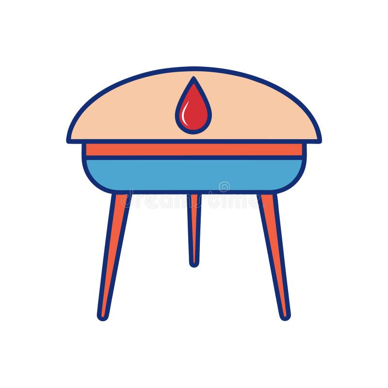 Functional Drop Leaf Table Design Stock Illustration - Illustration of ...