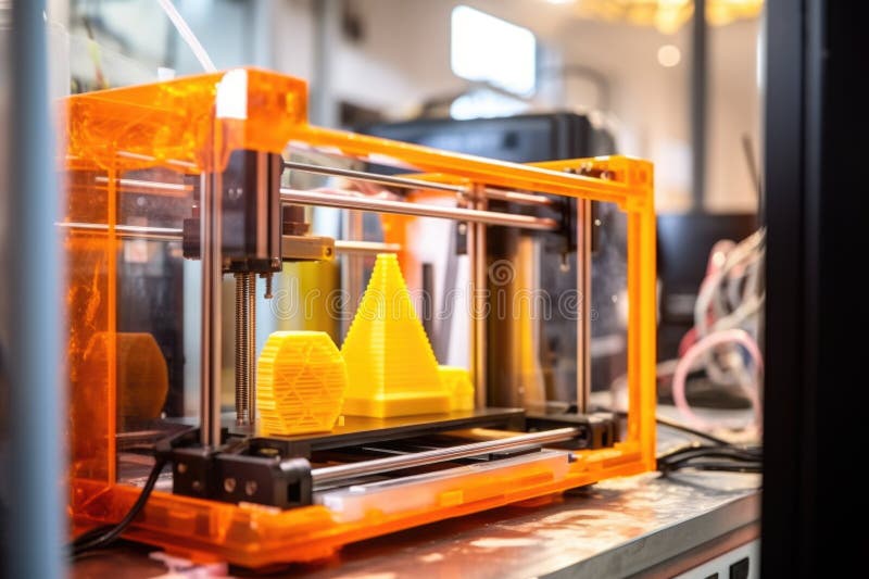 3d Printer Printing a Miniature Bridge Model Stock Photo - Image of ...