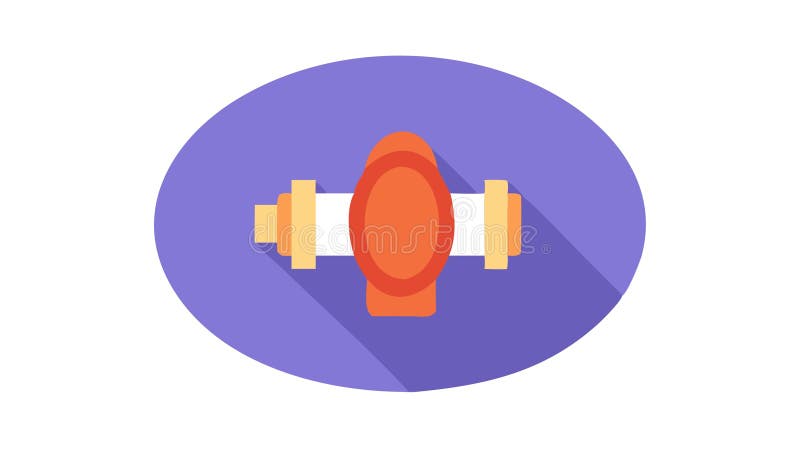 Water Pipe Valve Icon Vector Illustration in Flat Style, Vector Design ...