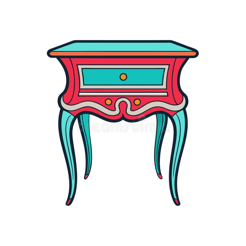 Functional Glamorous Night Table for Stylish Interiors Stock ...