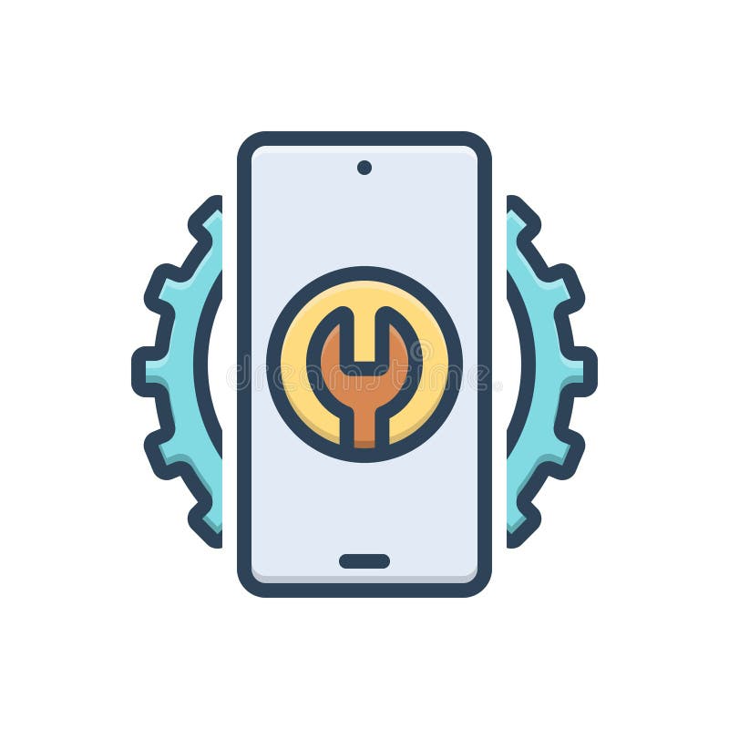 Color Illustration Con for Functional, Useful and Work Stock Vector ...