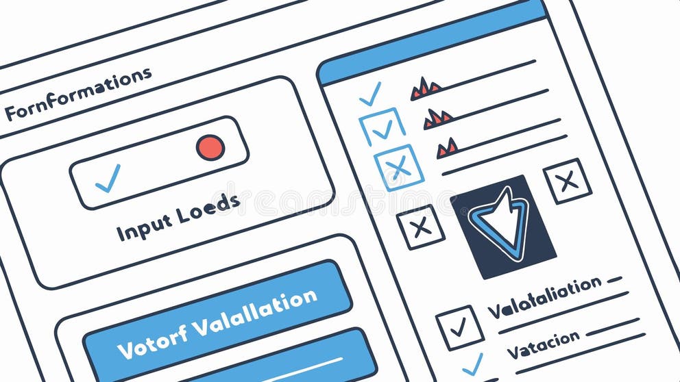 Input Validation Form Vector For Web And App Development Vector Design