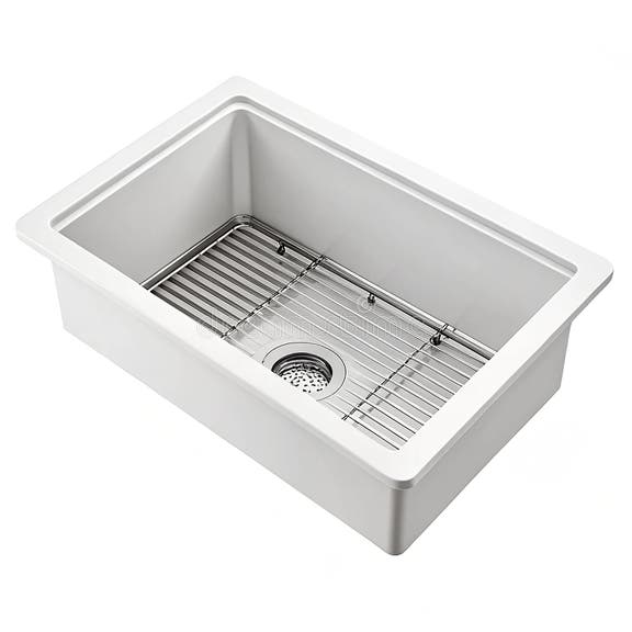 Kitchen Sink Drainer with Adjustable Rack Stock Illustration ...