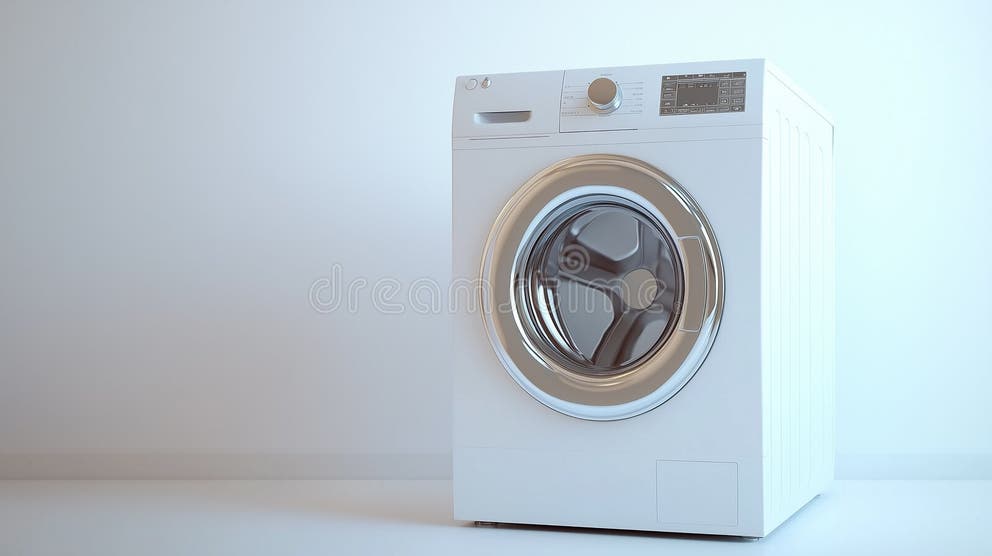 Functional Laundry Room Setup with a Washing Machine and Laundry ...