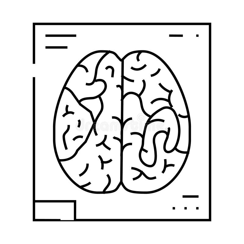 Functional Mri Neuroscience Neurology Line Icon Vector Illustration ... Functional Mri Neuroscience Neurology Line Icon Vector Illustration ...