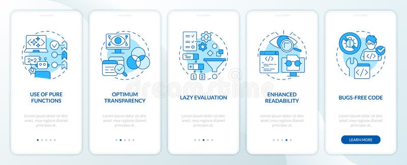 Functional Programming Advantages Blue Onboarding Mobile App Screen ... Functional Programming Advantages Blue Onboarding Mobile App Screen ...