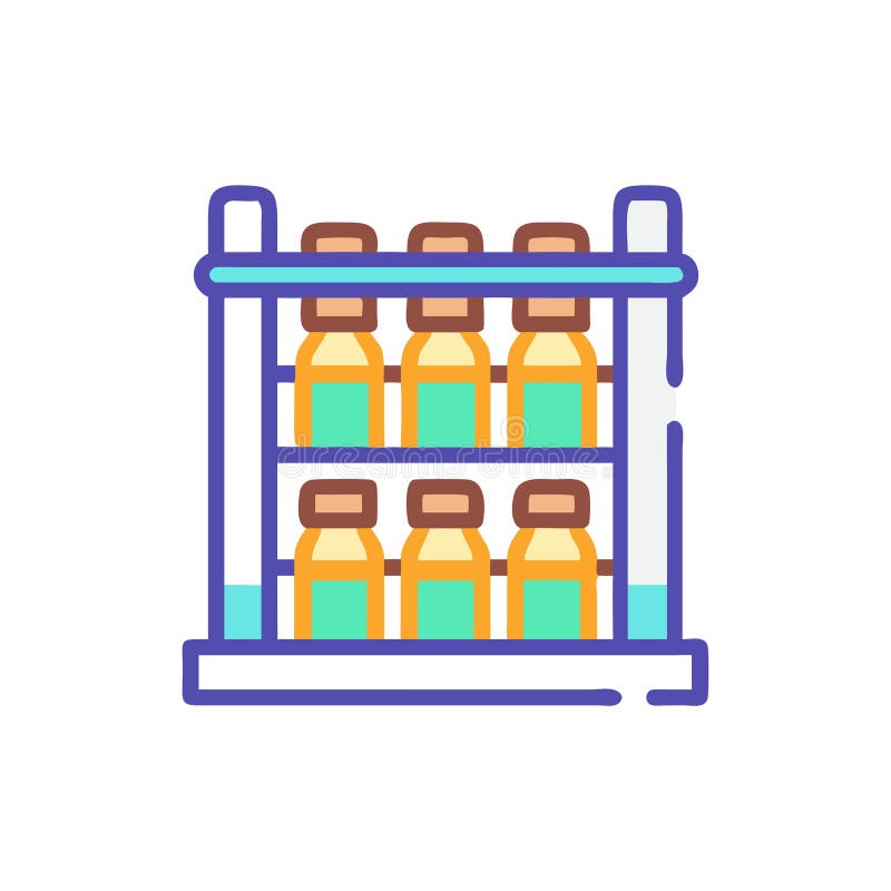 Functional Spice Rack for Kitchen Organization Stock Vector ...