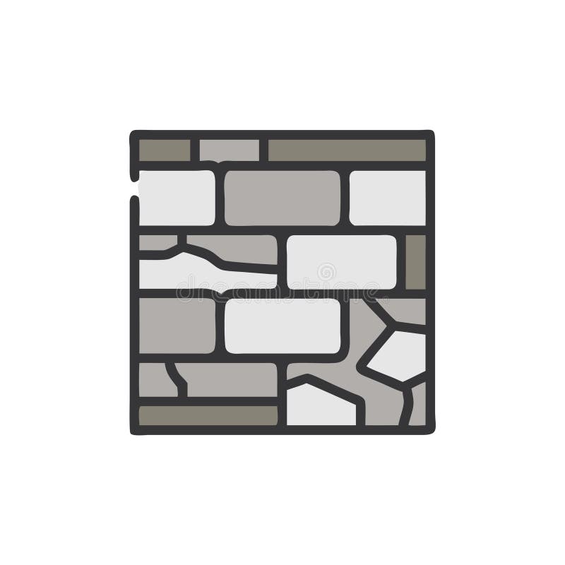 Functional Stone Veneer Design for Architecture Stock Illustration ...