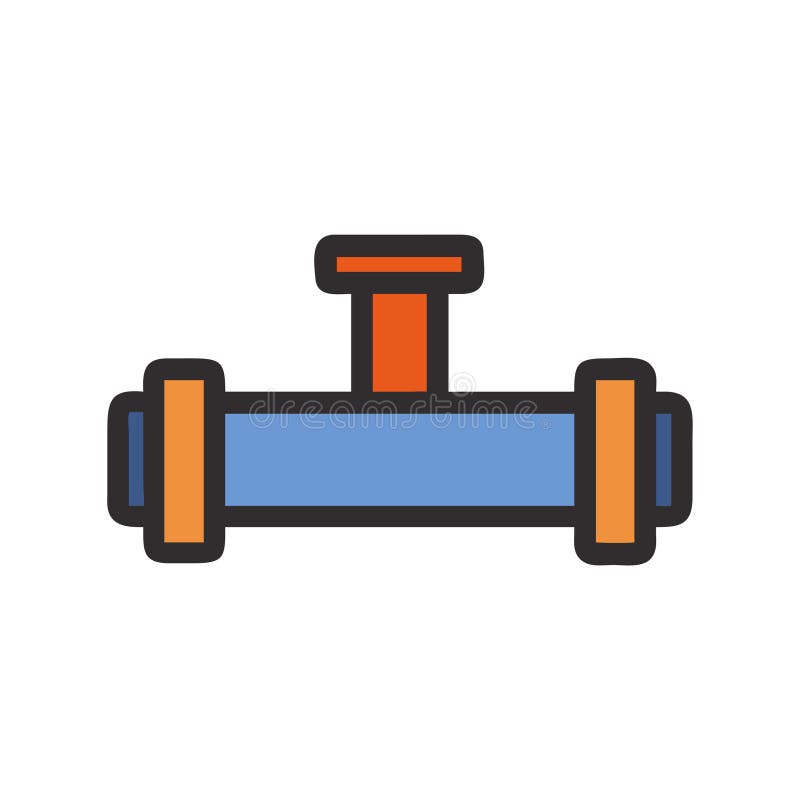 Functional Supply Pipe Design for Work Projects Stock Vector ...
