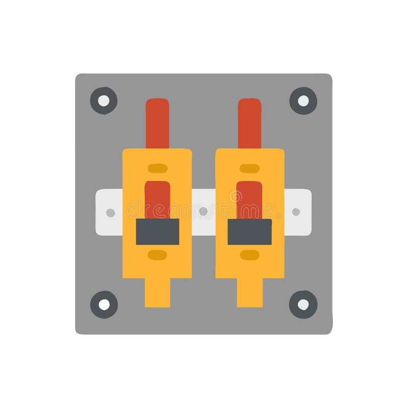 Functional Switchgear Icon for Electrical Engineering Stock ...