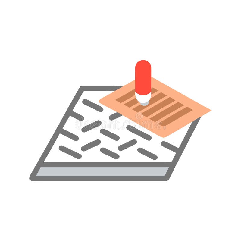 Functional Tile Adhesive Icon for Installation Stock Illustration ...