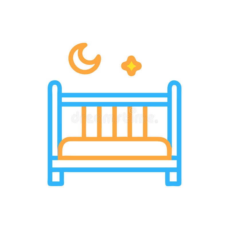 Functional Toddler Bed for Safe Sleeping Stock Vector - Illustration of ...