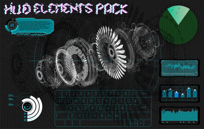 Functional User Interface.Technology Elements Stock Vector ...