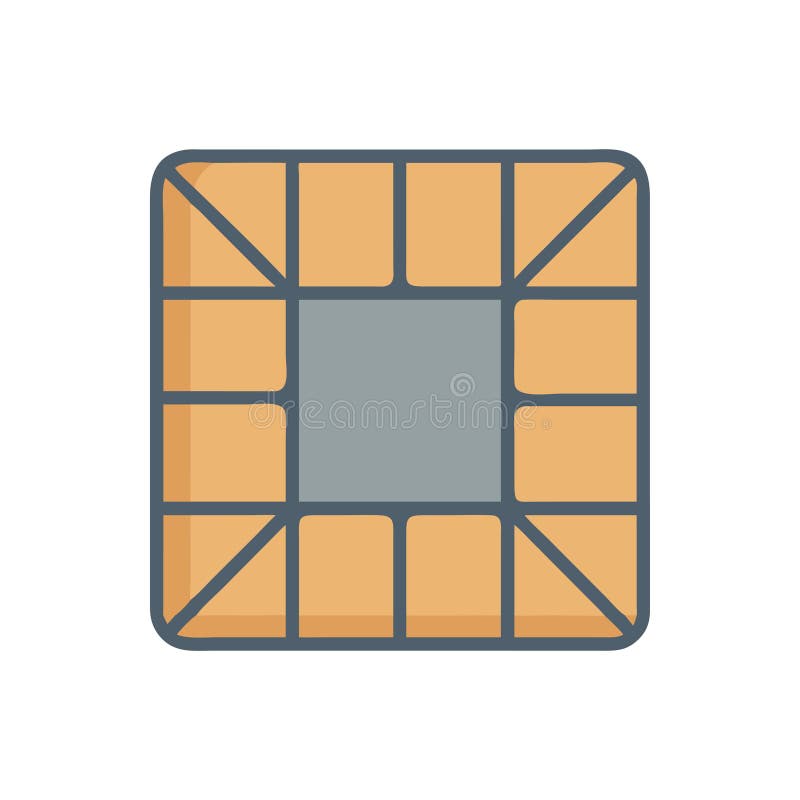 Functional Walkway Tile Icon for Pathways Stock Vector - Illustration ...