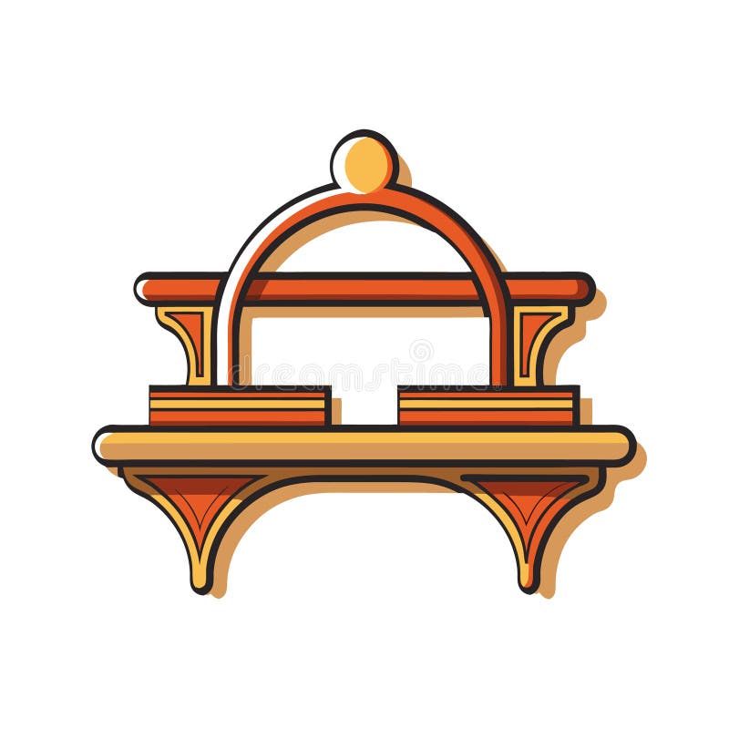 Functional Wall Shelf for Home Interiors Stock Image - Illustration of ...