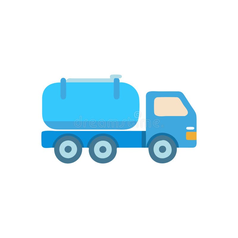 Functional Water Truck Icon for Services Stock Illustration ...