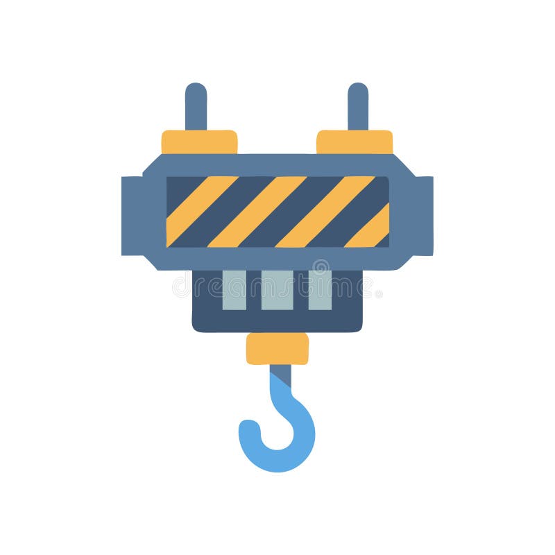 Functional Winch Design for Heavy Lifting Stock Vector - Illustration ...