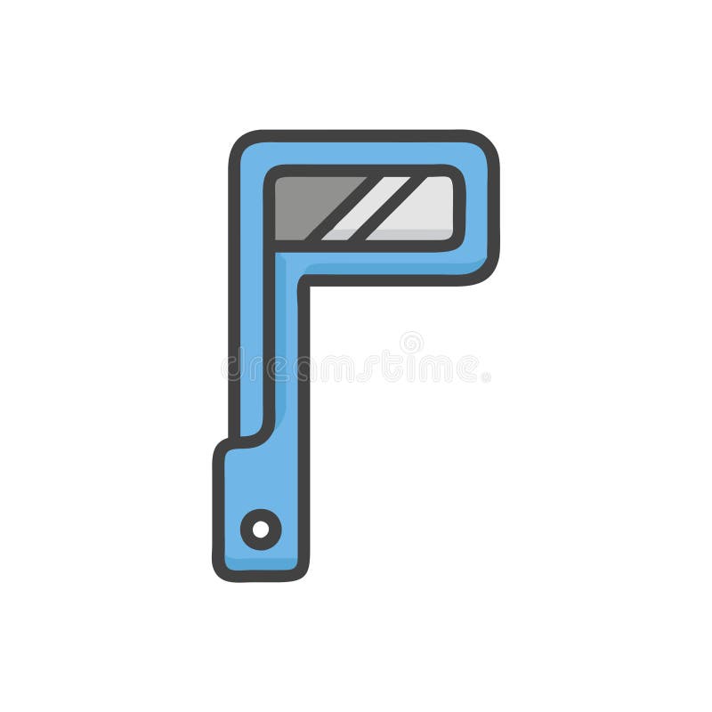 Functional Window Handle Icon for Secure Operation Stock Illustration ...