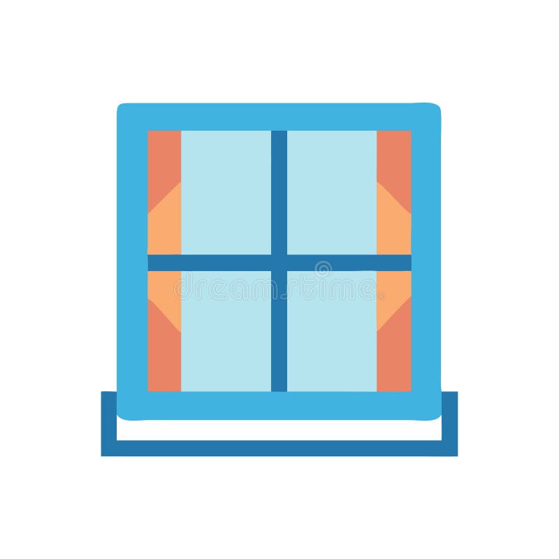 Functional Window Icon for Interior Spaces Stock Illustration ...