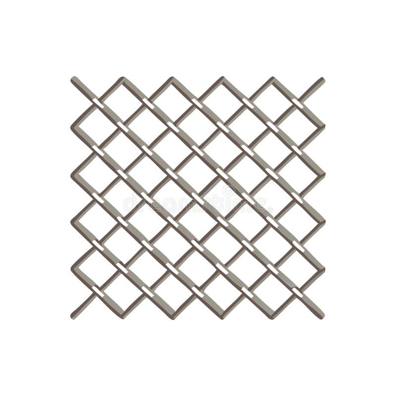 Functional Wire Mesh Icon for Safety Stock Illustration - Illustration ...