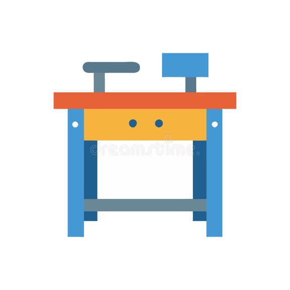 Functional Workbench Icon for DIY Projects Stock Vector - Illustration ...