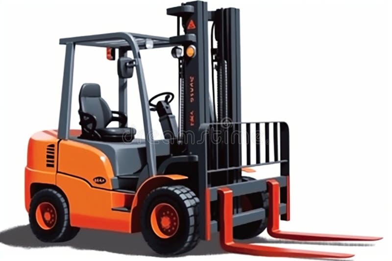 Material Handling Forklift Stock Illustrations – 358 Material Handling ...