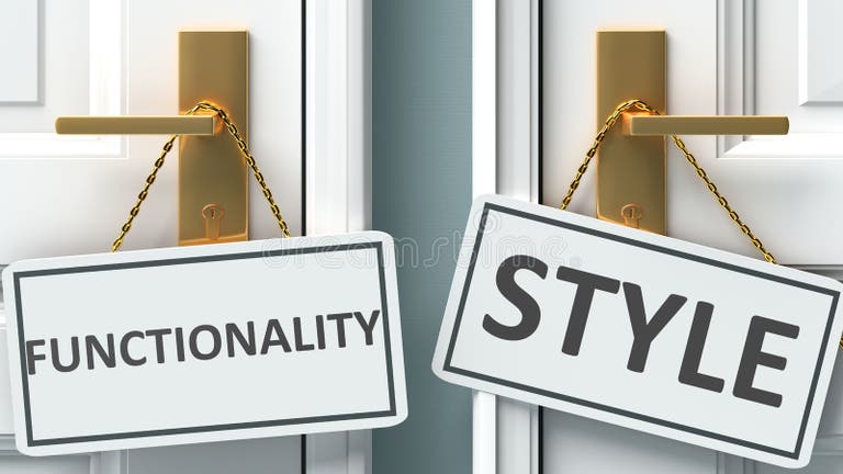 Functionality or Style As a Choice in Life - Pictured As Words ...