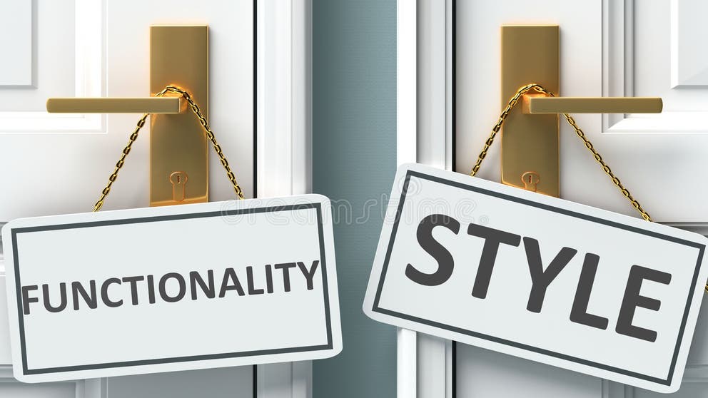 Functionality or Style As a Choice in Life - Pictured As Words ...