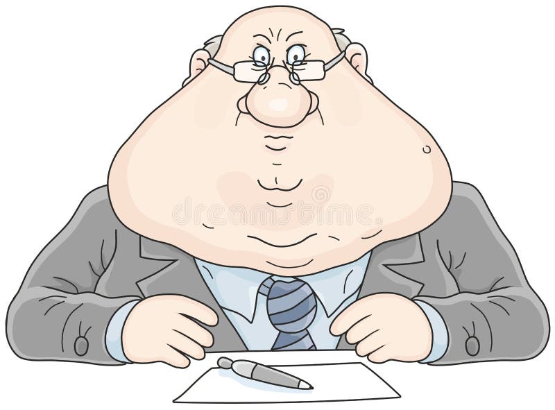 Functionary stock vector. Illustration of clipart, bureaucracy - 109409405