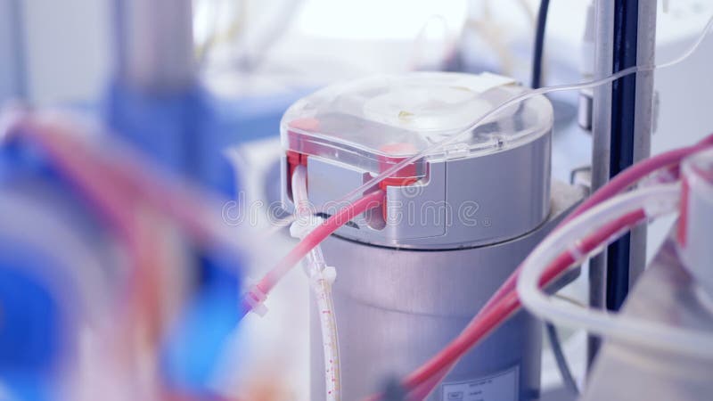 Functioning Blood Filter of a Special Medical Machine Stock Video ...