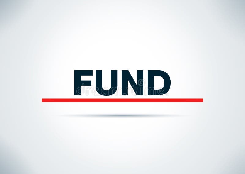 Fund Abstract Flat Background Design Illustration Stock Illustration ...