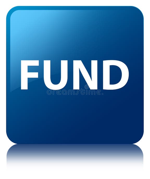 Fund blue square button stock illustration. Illustration of funding ...