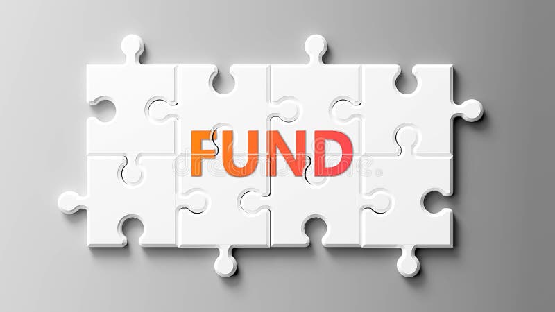 Fund Complex Like a Puzzle - Pictured As Word Fund on a Puzzle Pieces ...