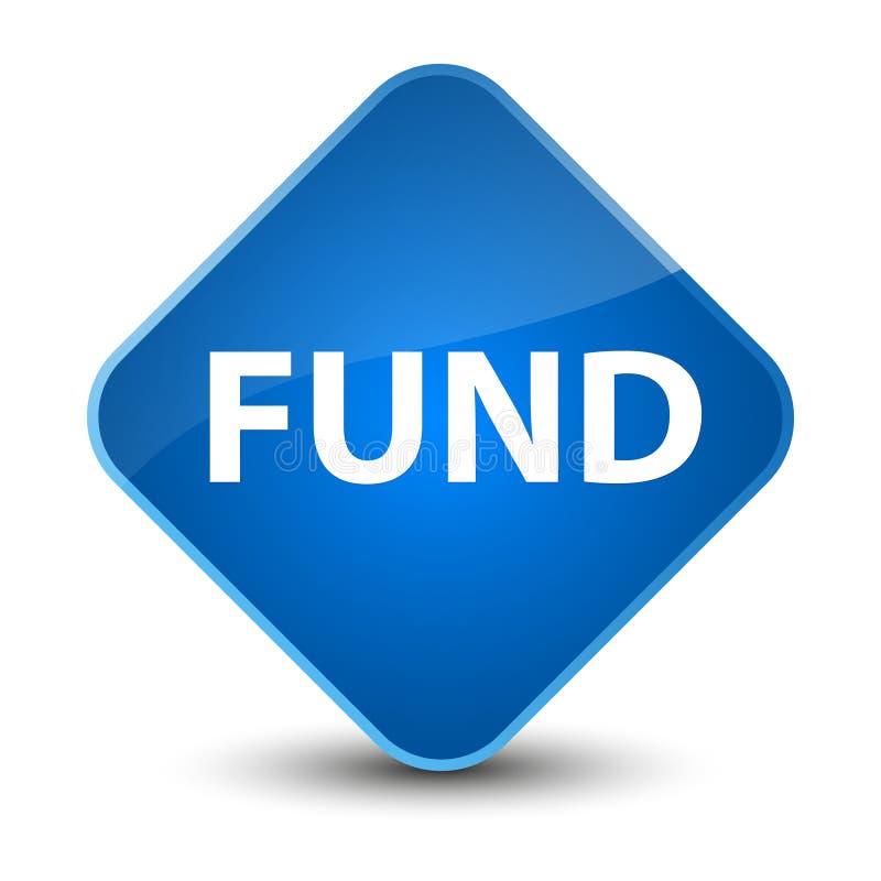 Fund Elegant Blue Diamond Button Stock Illustration - Illustration of ...