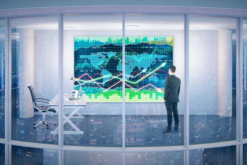 Fund management concept stock illustration. Illustration of graph ...