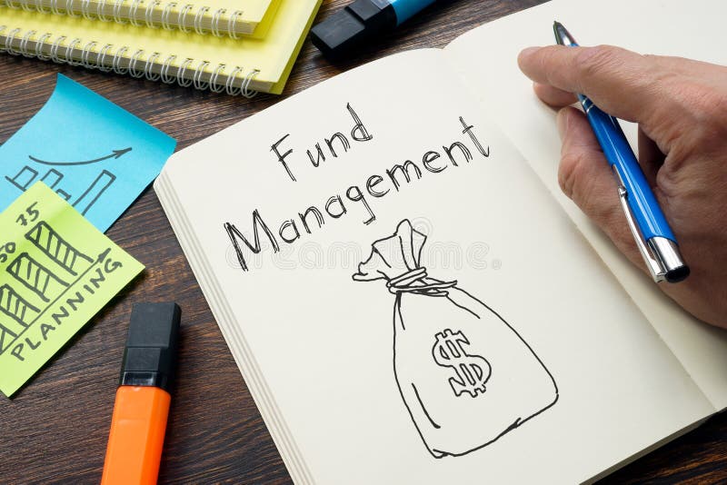 Fund Management is Shown on the Business Photo Using the Text Stock ...