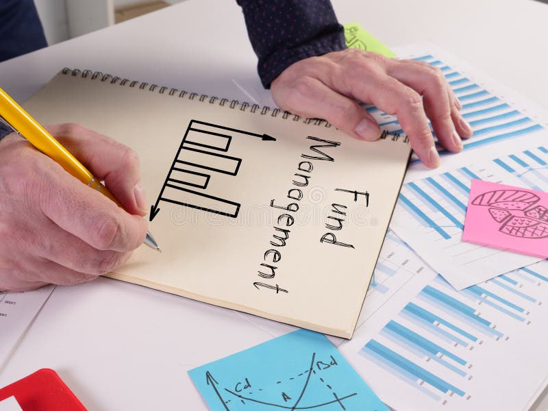 Fund Management is Shown on the Photo Using the Text Stock Photo ...