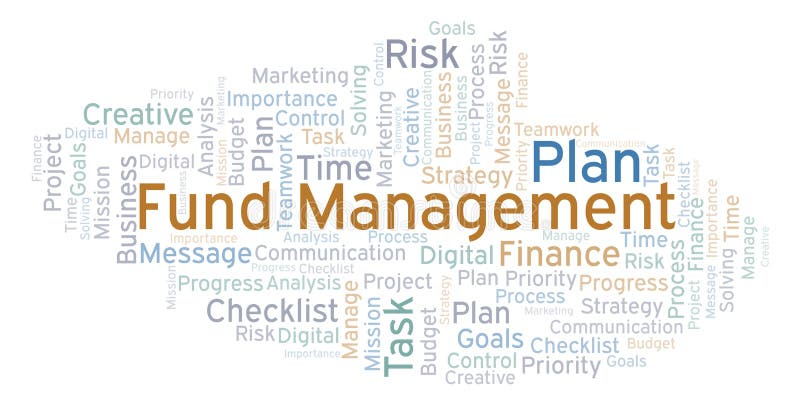 Fund Management Word Cloud, Made with Text only. Stock Illustration ...
