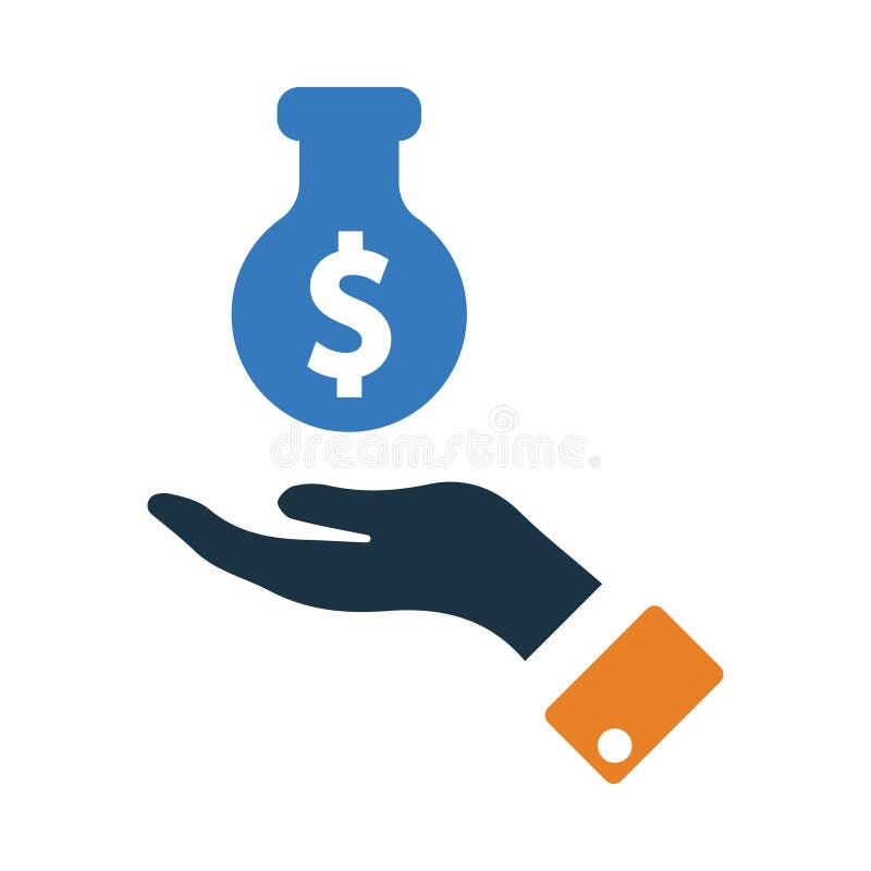 Money, Hand, Tick, Payment, Money on Hand Icon Stock Vector ...