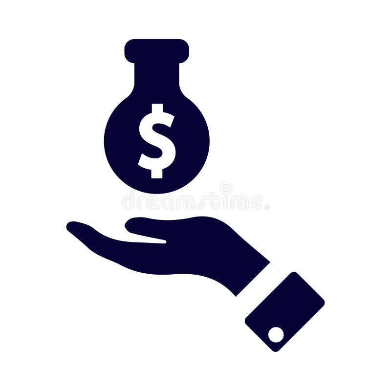Money, Hand, Dollar, Fund Collect, Fund, Money on Hand Icon Stock ...
