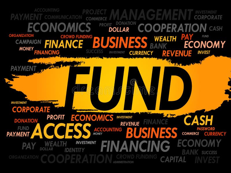 Funding word cloud stock illustration. Illustration of accounting ...