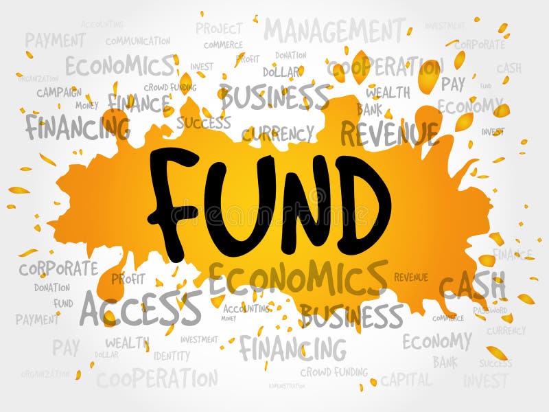 FUND word cloud stock illustration. Illustration of crowd - 200157637