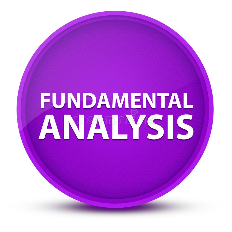 Fundamental Analysis Luxurious Glossy Purple Round Button Abstract ...