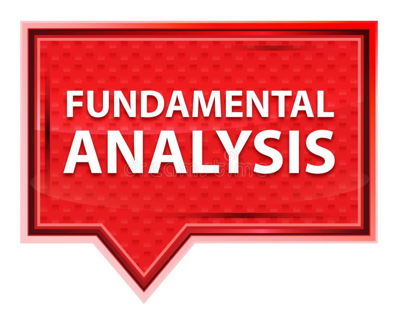 Fundamental Analysis Misty Rose Pink Banner Button Stock Illustration ...