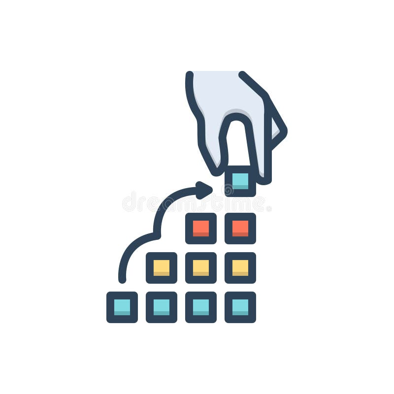 Color Illustration Icon for Fundamental, Basic and Foundation Stock ...